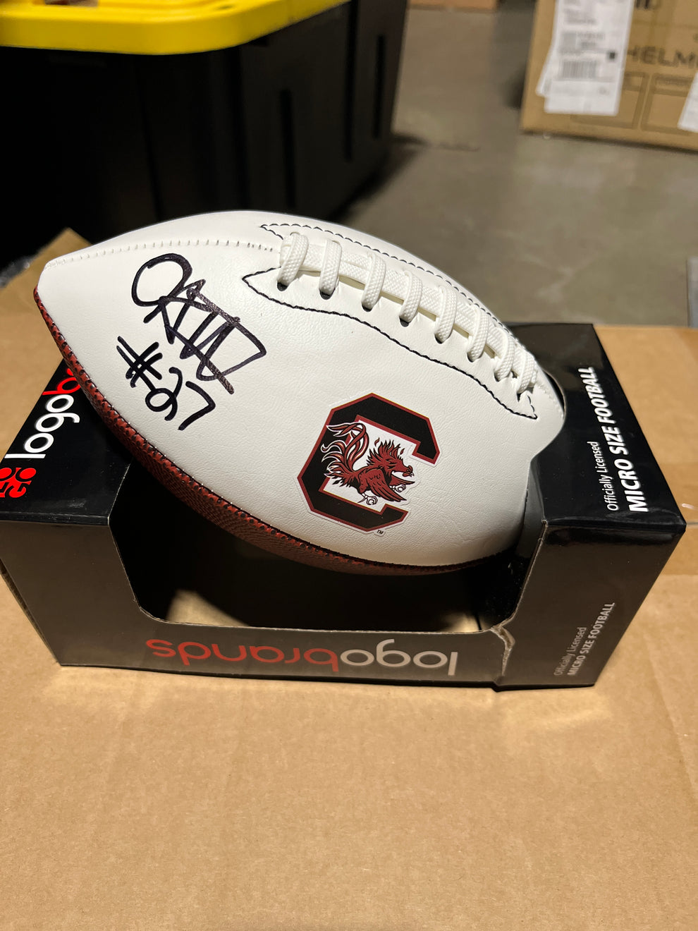 Oscar Adaway III Autographed Mini Football – Palmetto Autographs